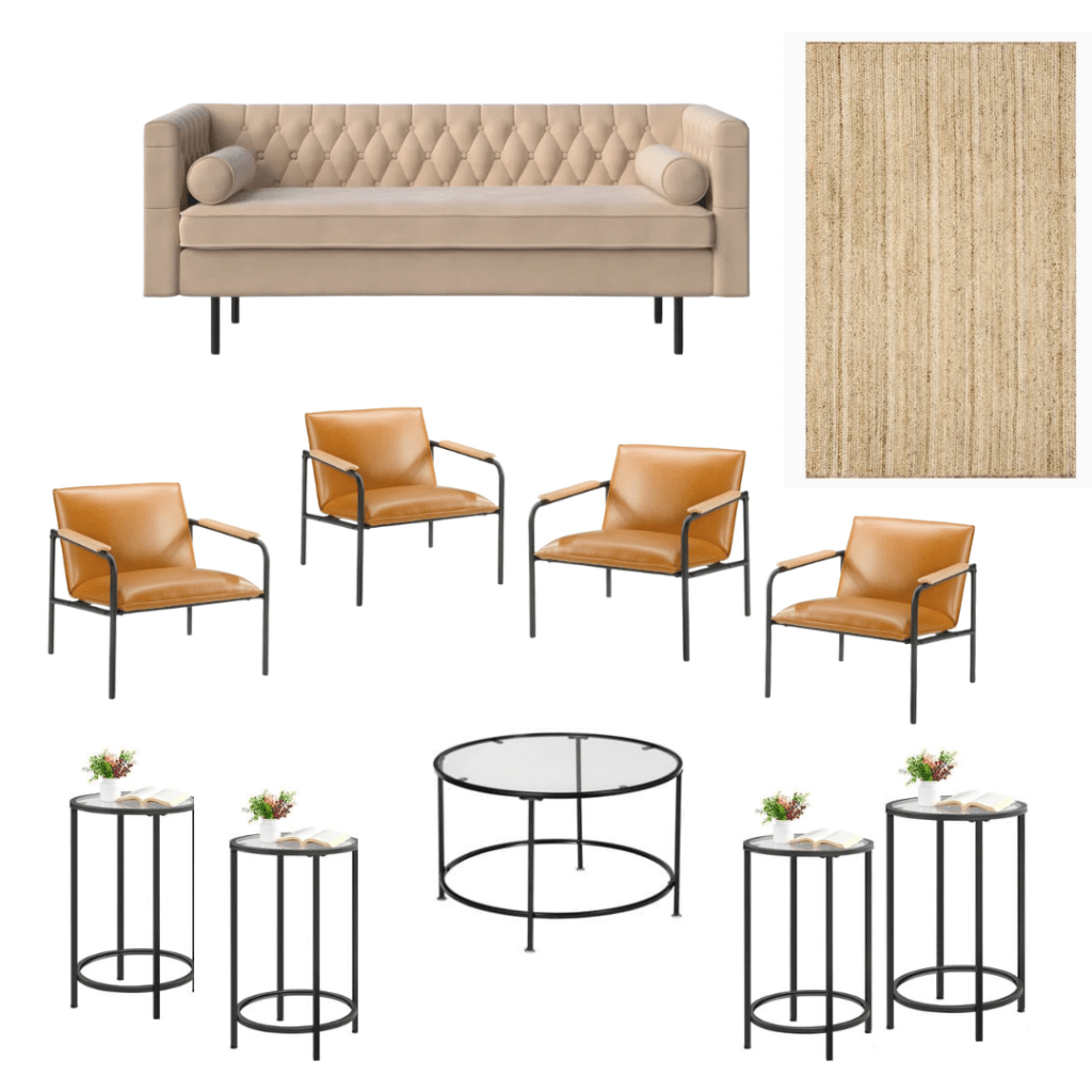 Commercial and Wedding Lounge Seating Packages - Olgas Rustic Rental